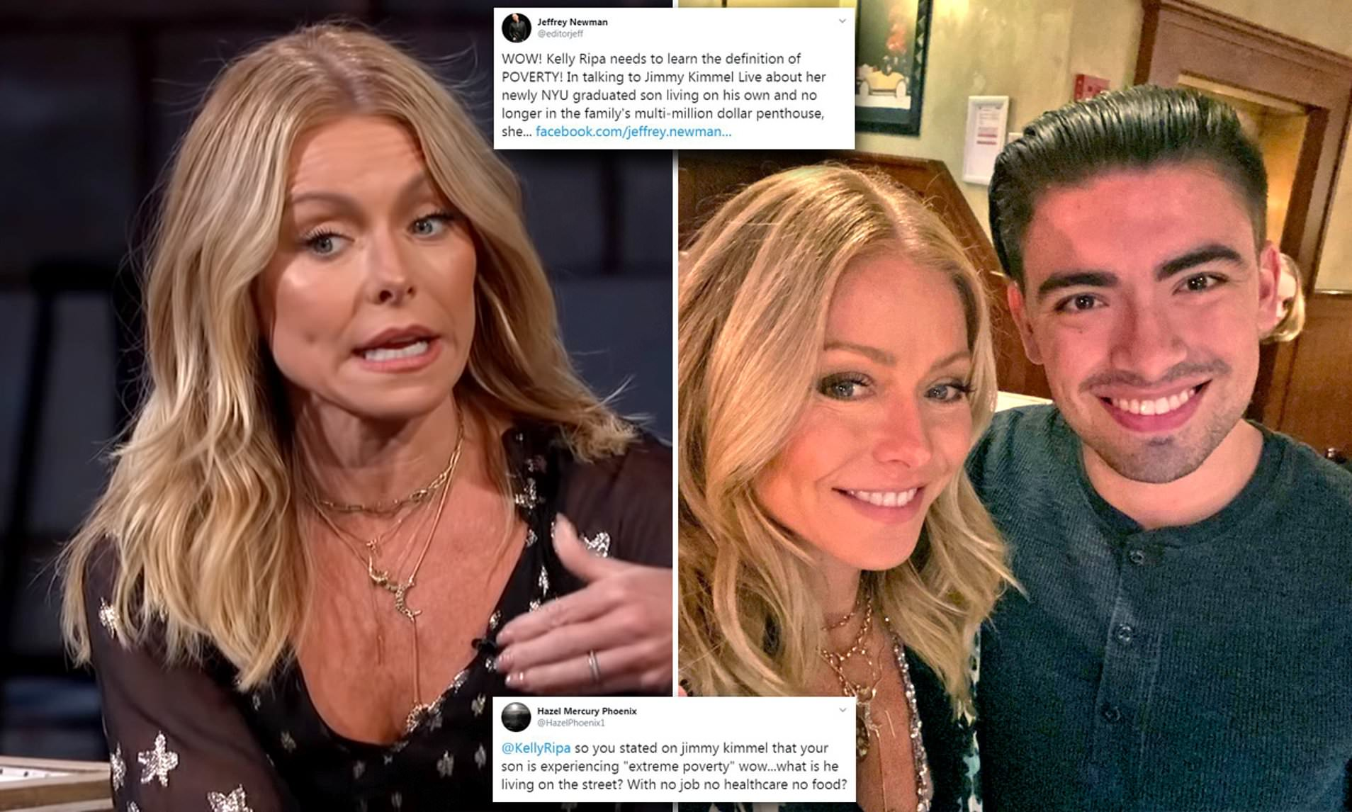 Kelly Ripa shared that she recently made her son Michael "chronically ...