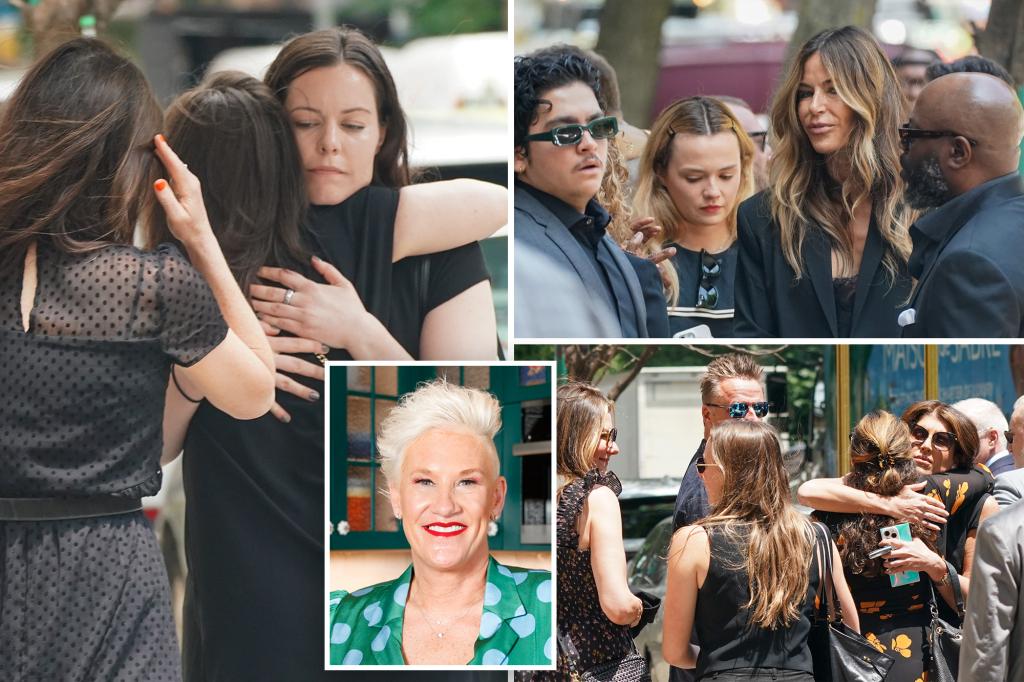 Over 100 mourners at Anne Burrell’s New York funeral were stunned as ...